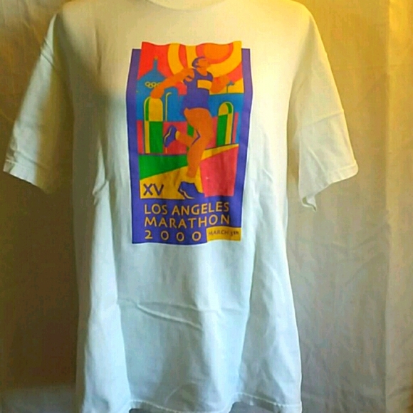 Hanes | Shirts | Tshirt Los Angeles Marathon 200 | Poshmark